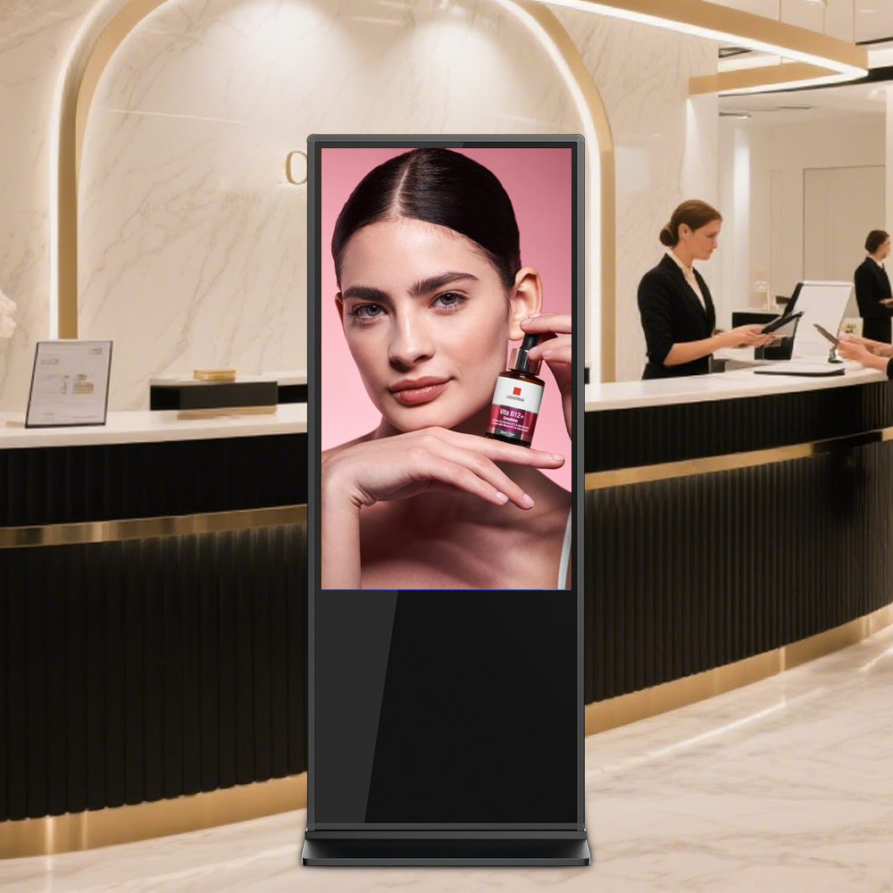 Single side floor standing display