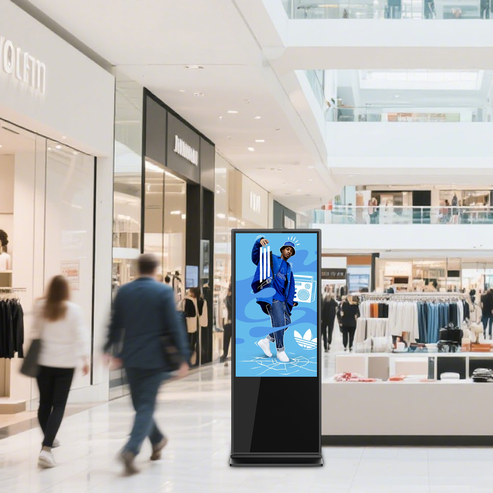 Single side floor standing display
