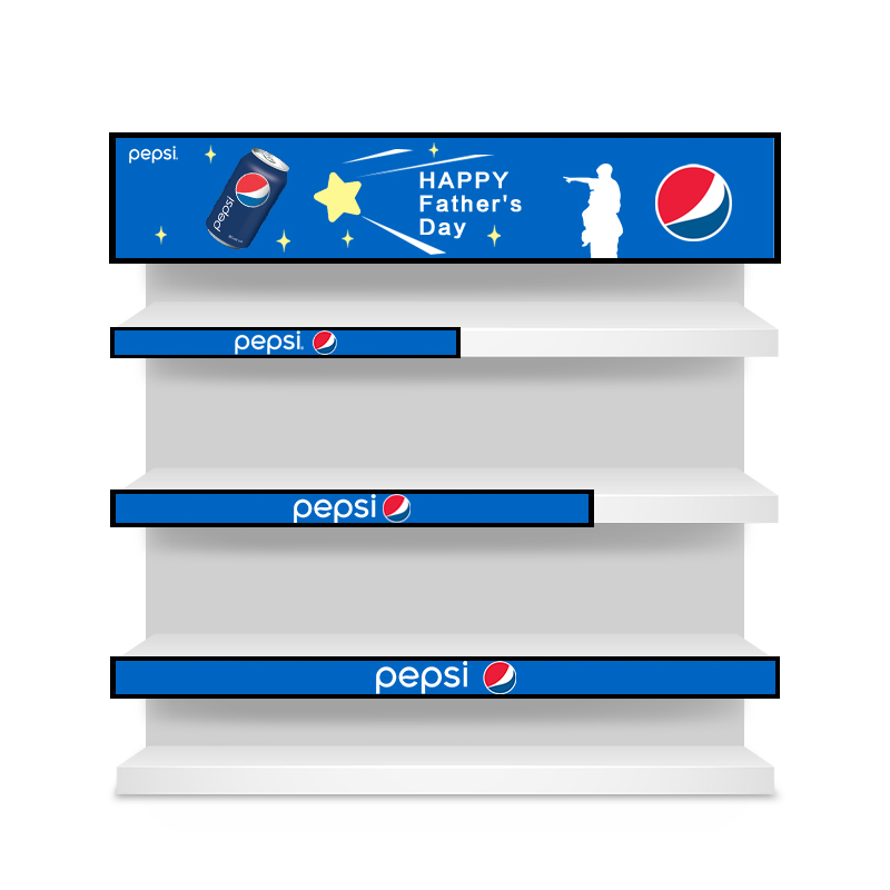Digital Shelf Stretched Bar Displays
